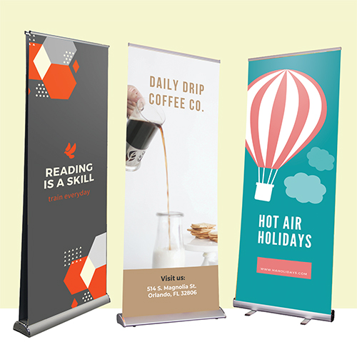 Custom roller banner design & print - Raccoon (London) Ltd