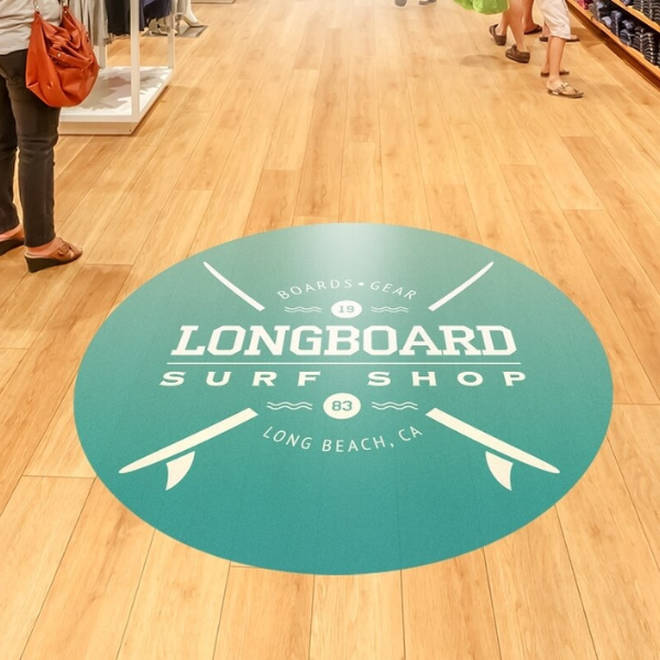 Custom floor stickers & graphics printing - Raccoon (London) Ltd