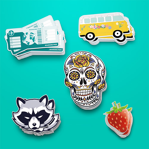 Die Cut Custom Printed Stickers